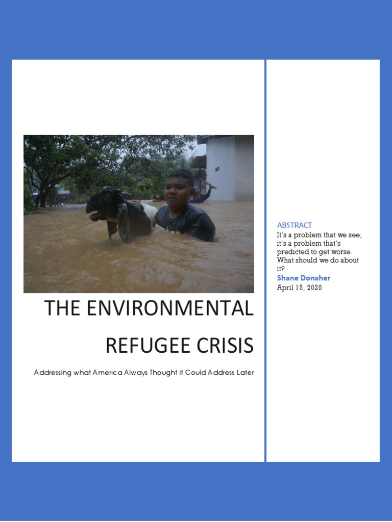 Issue Brief Write Up Climate Refugees 3 | PDF | Emissions Trading ...