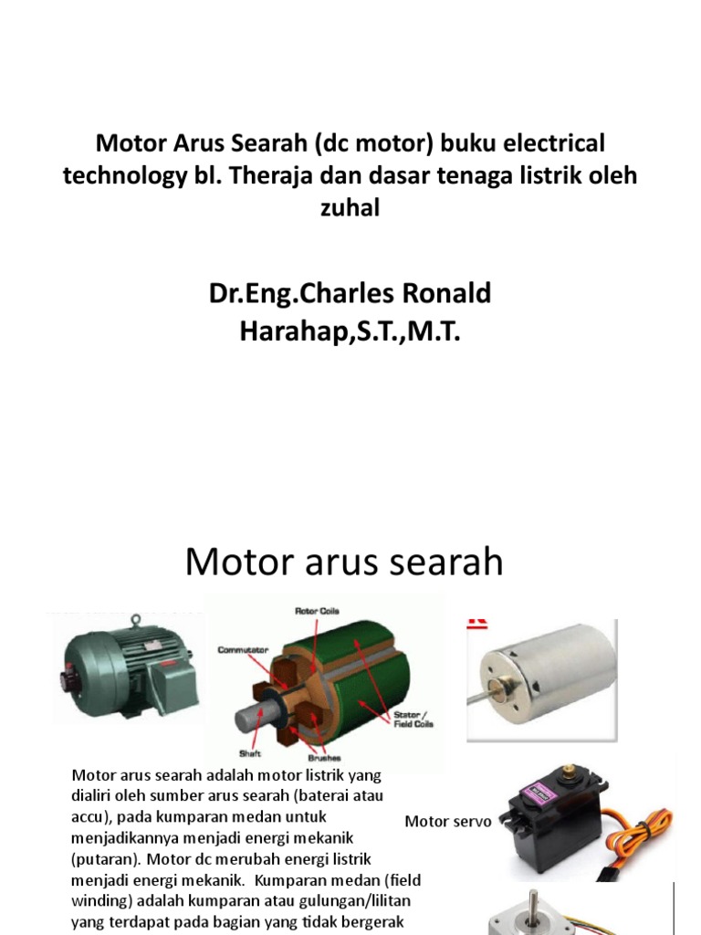 Motor Arus Searah (DC Motor) Buku | PDF