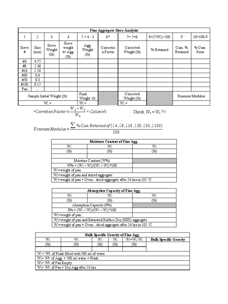 Fine Agg Data Sheet | PDF | Physical Sciences | Nature