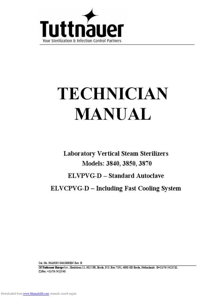 Manual Autoclave PDF | PDF | Magnesium | Valve