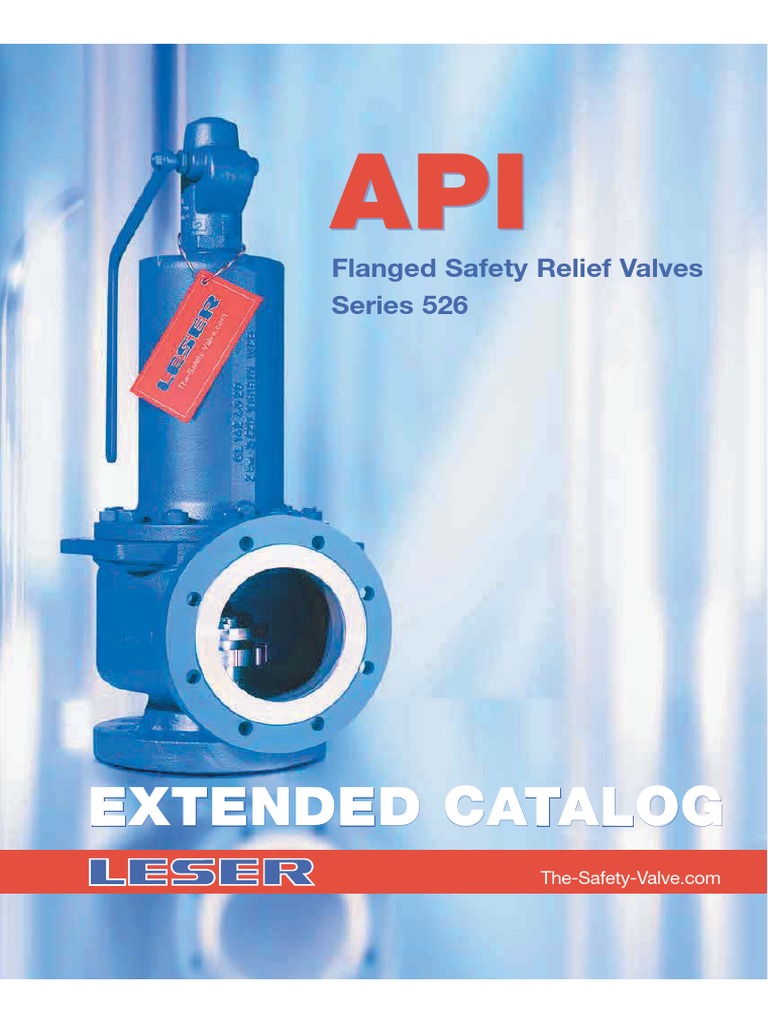 Extended Catalog: Flanged Safety Relief Valves Series 526 | PDF | Valve ...