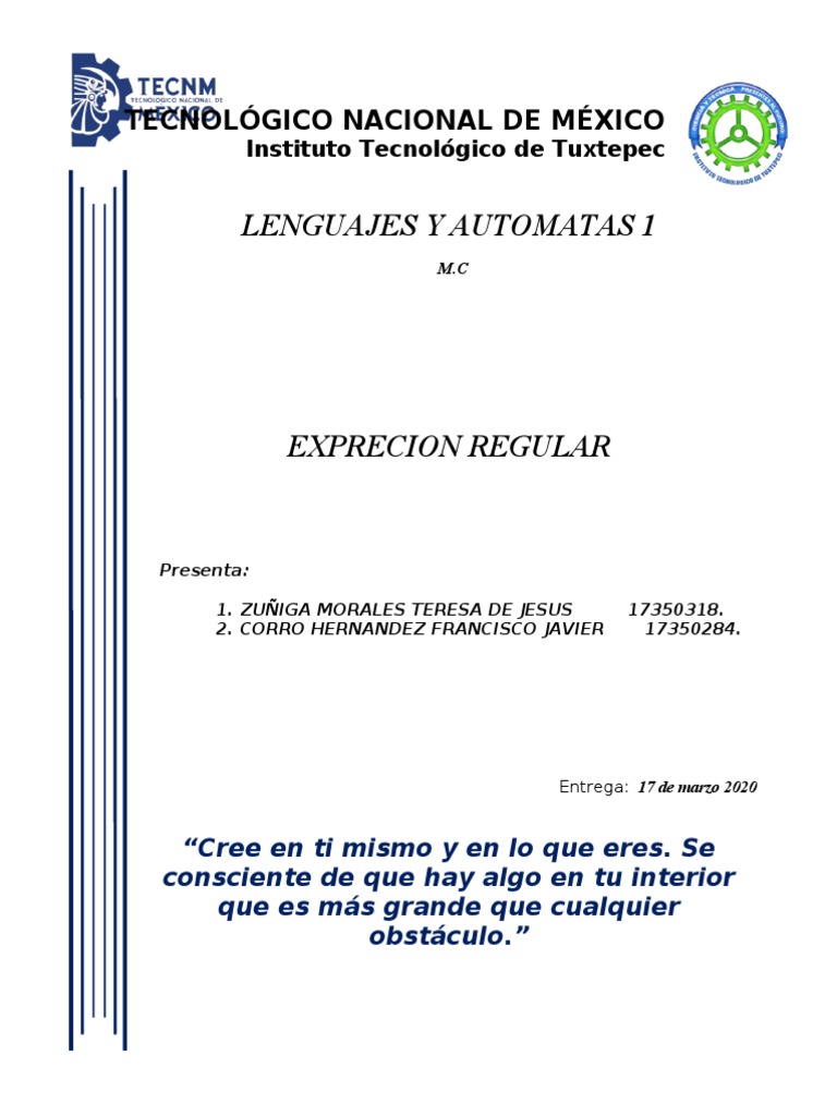 Expresiones Regulares | PDF | Expresión regular | Lenguaje de programación