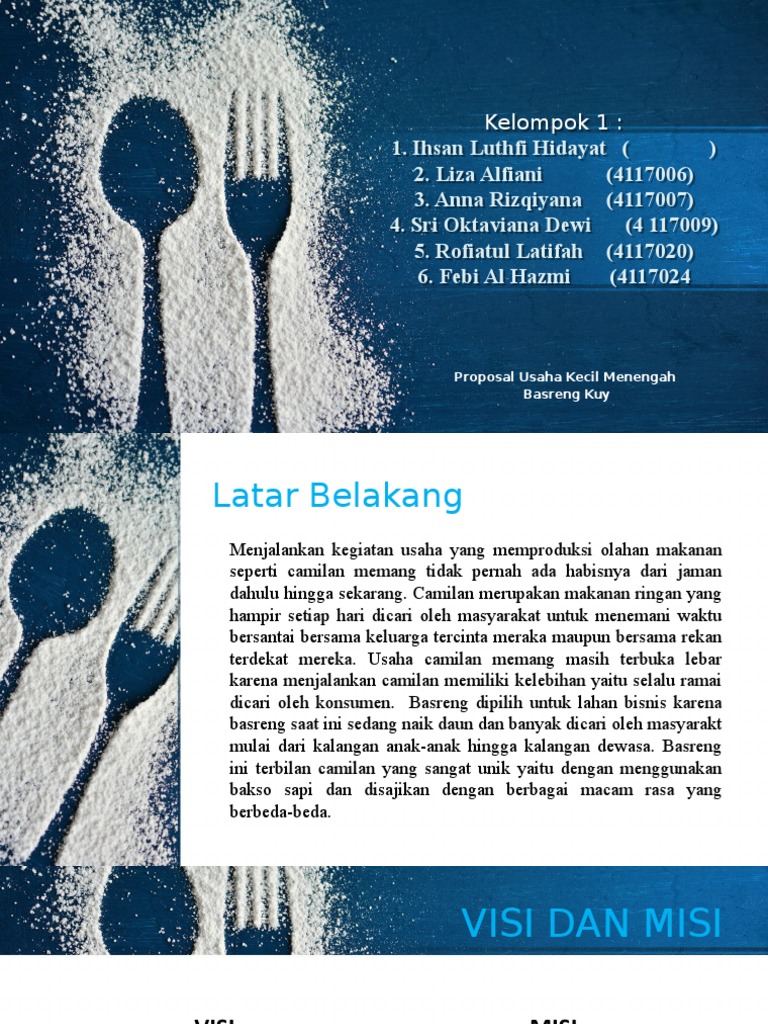 Proposal Usaha Basreng Kuy: Camilan Populer | PDF