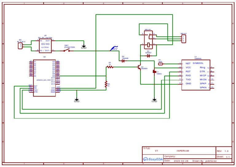 Schematic Sim800l Hoja 1 20200328193641 | PDF