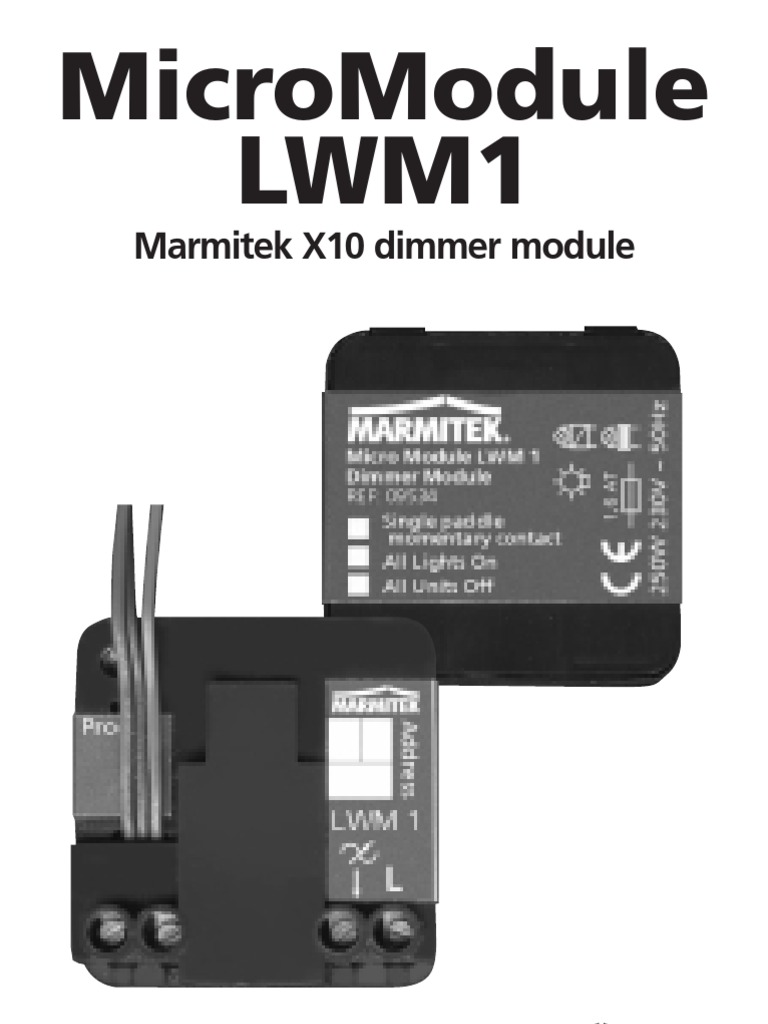 X10 LWM1 | PDF | Switch | Light