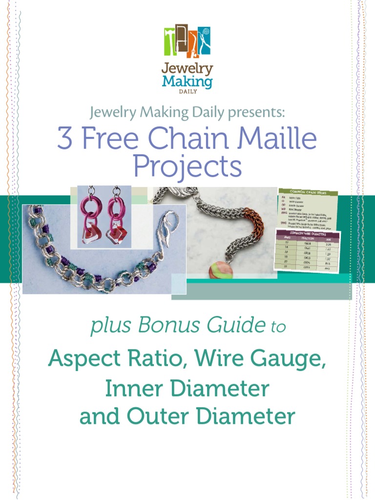 3 Free Chain Maille Projects: Plus Bonus Guide | PDF | Jewelry | Design