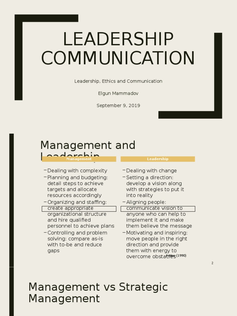 Leadership Communication Styles | PDF | Communication | Leadership