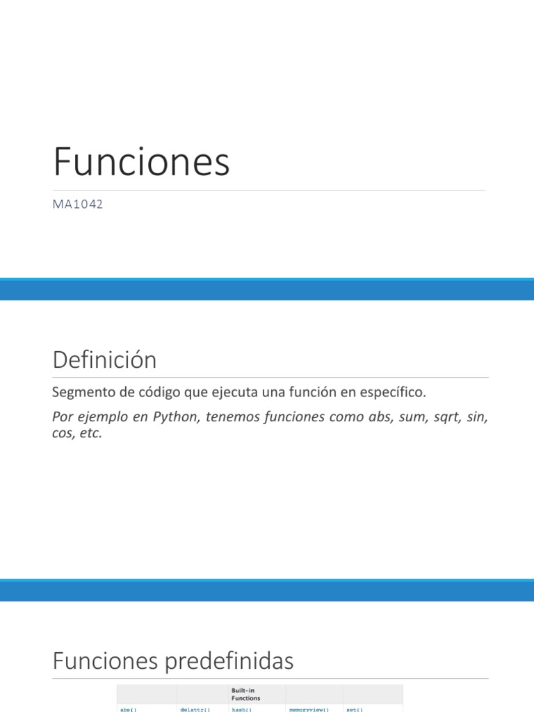 S10.funciones Metodos Python PDF | PDF