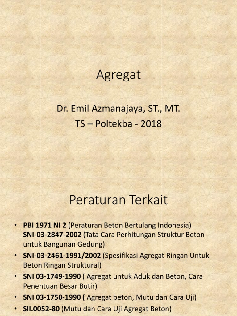 Agregat2 Lanjutan PDF | PDF | Teknologi & Rekayasa
