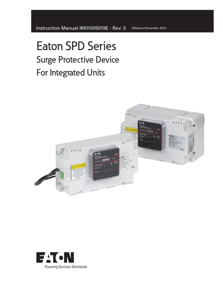 Eaton SPD Series: Surge Protective Device For Integrated Units ...