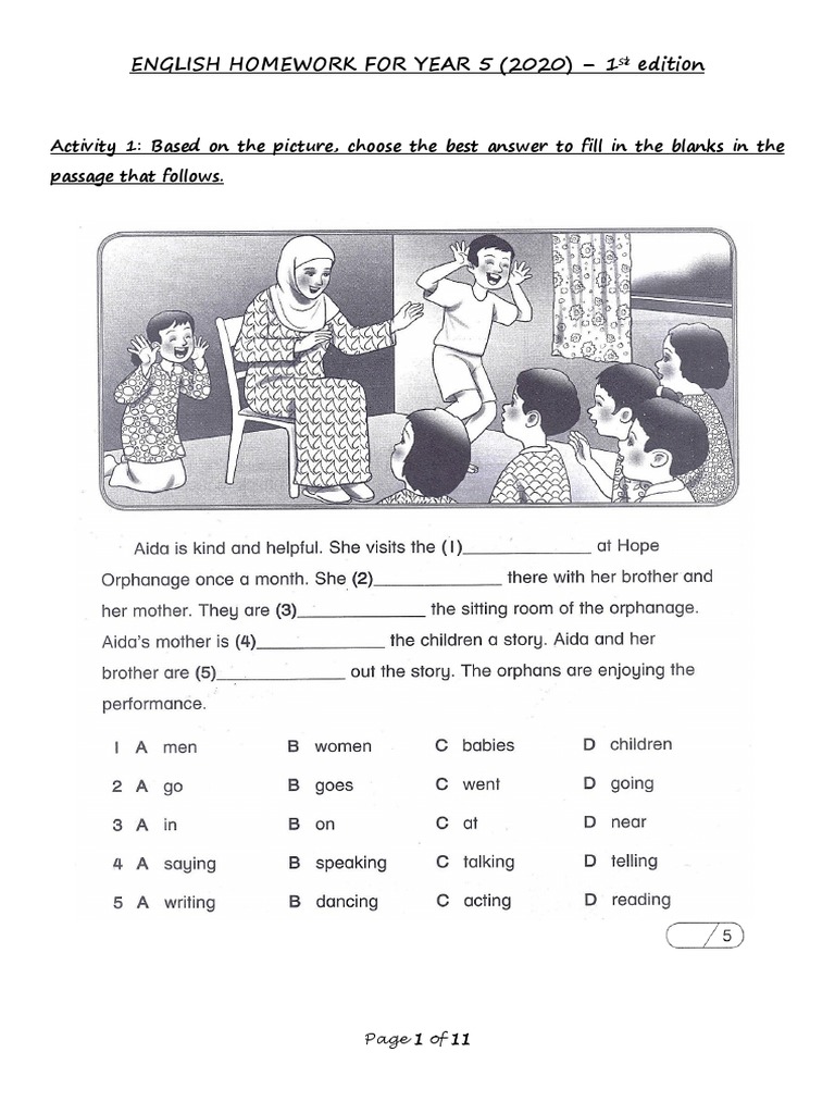 Year 5 English Homework Worksheets | PDF | Morphology | Languages