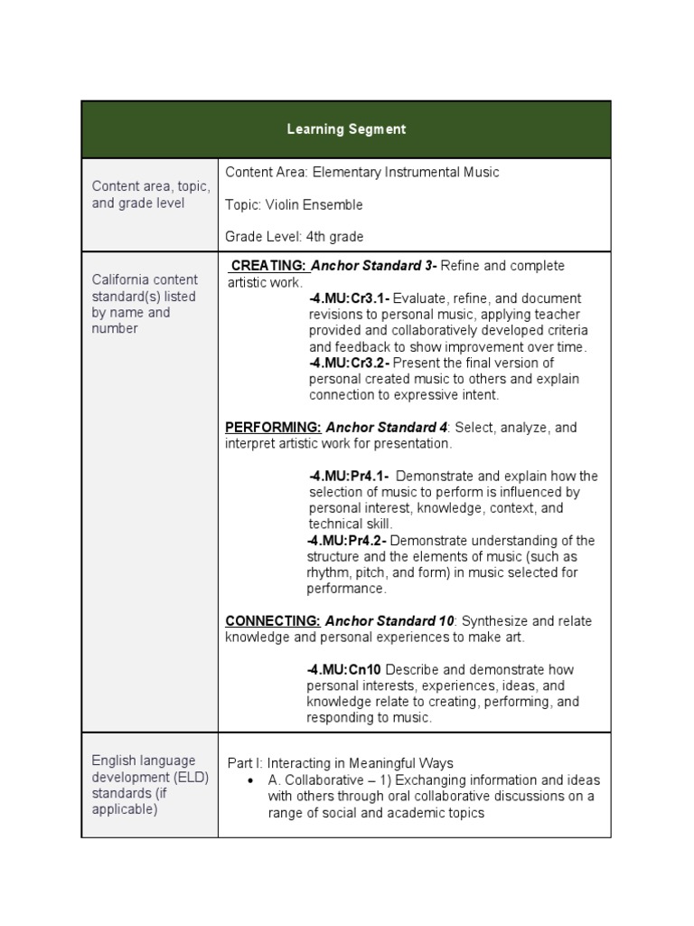 Violin Lesson Plans Unit Total | PDF | Violin | String Instruments