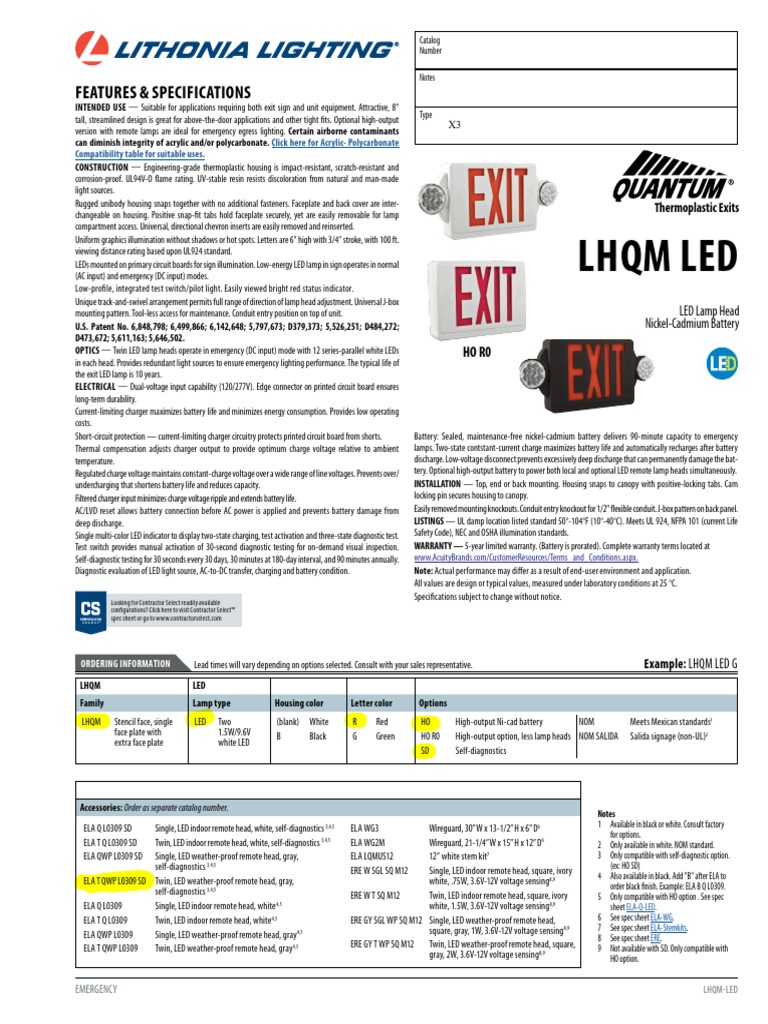 LHQM Led: Features & Specifications | PDF | Battery Charger | Electricity