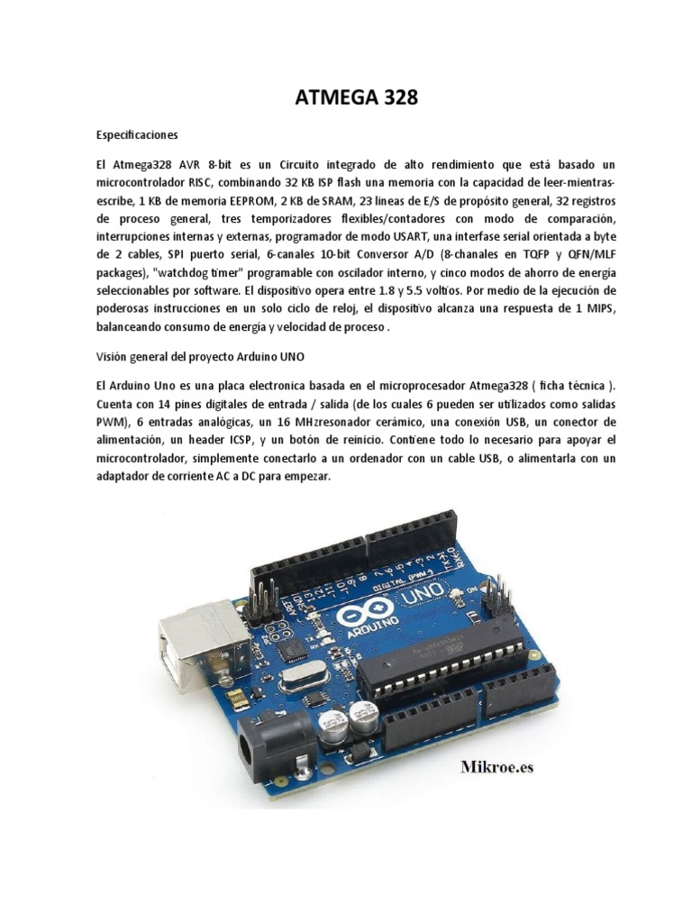 Atmega 328 | PDF | Arduino | Equipo de oficina