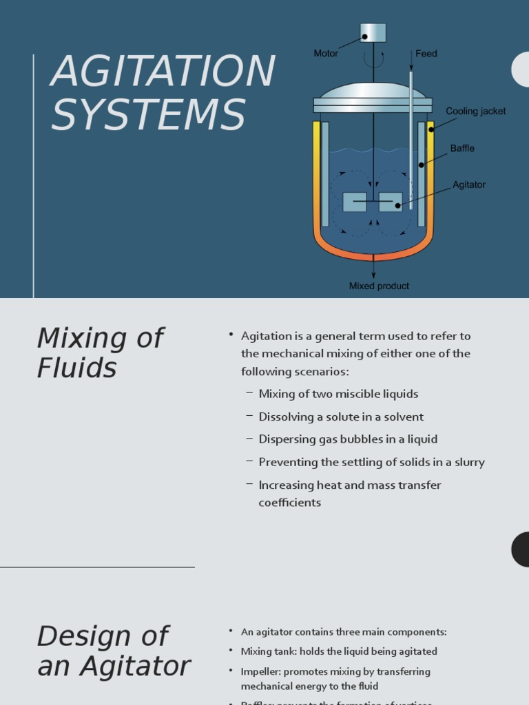 Agitator Design and Mixing Systems | PDF | Physics | Civil Engineering