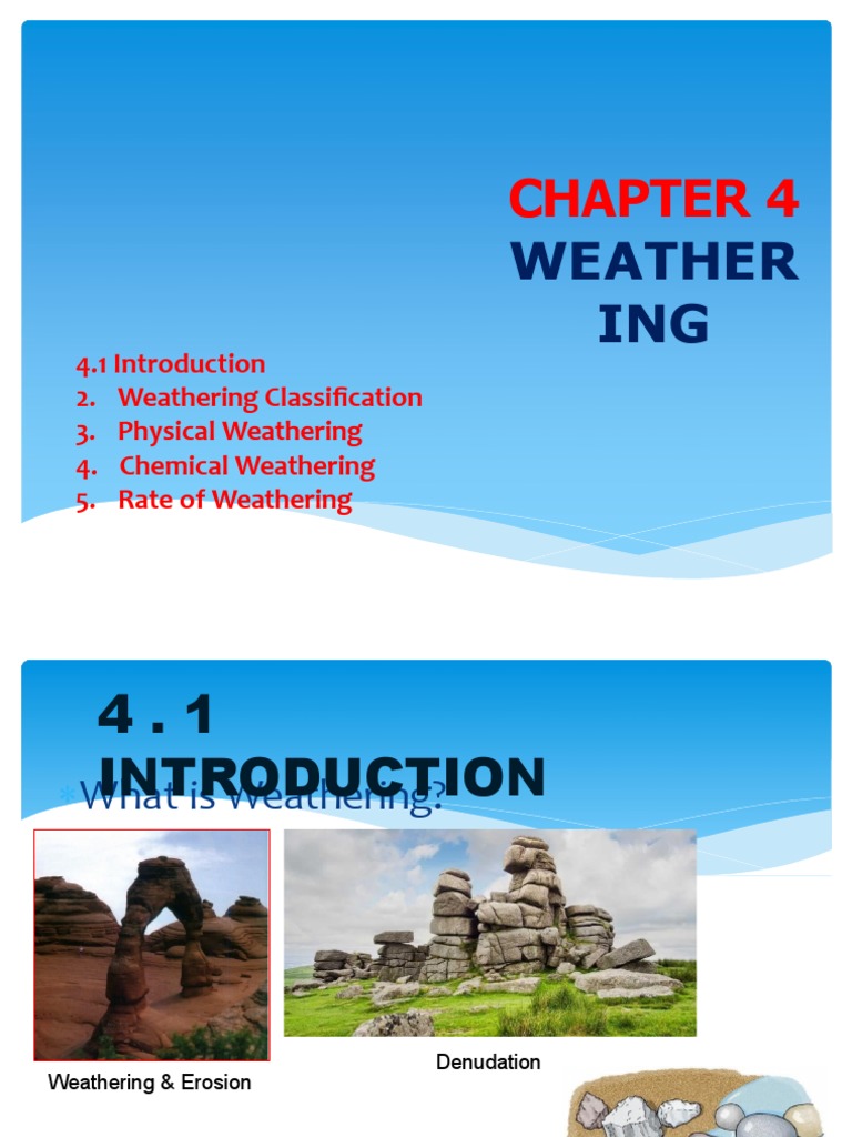 Powerpoint CHAPTER 4 - WEATHERING | PDF | Weathering | Soil