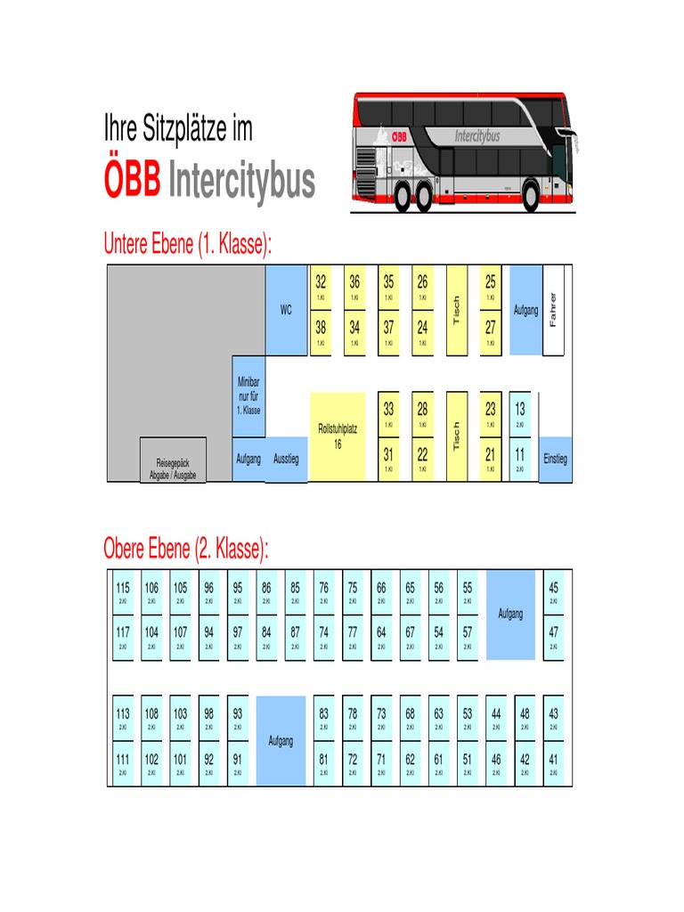 Intercitybus Sitzplan PDF | PDF
