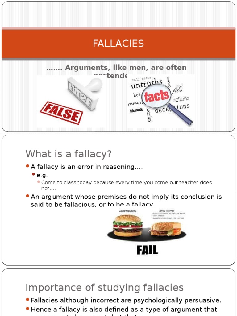 Fallacy Final | PDF | Fallacy | Argument
