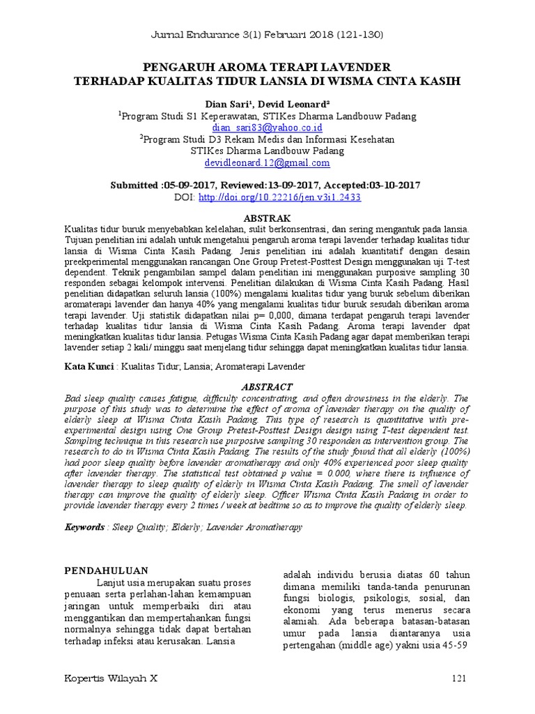 Jurnal Lavender | PDF