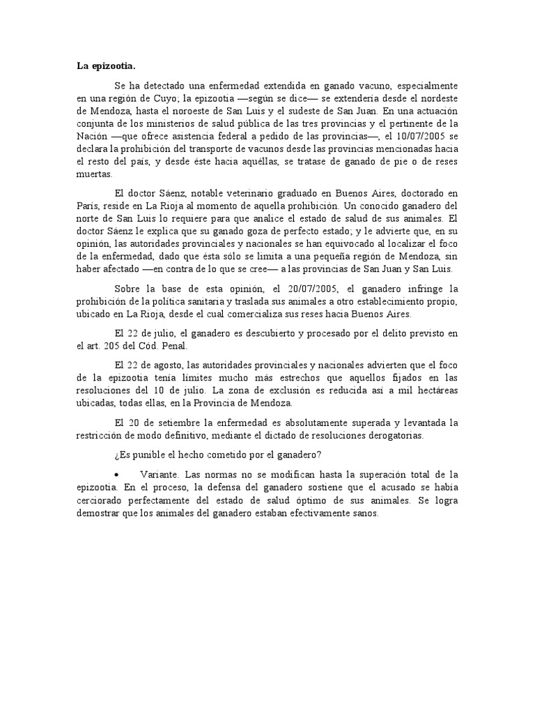 TP 4. La Epizootia | PDF | Salud y bienestar | Ciencia y matemáticas