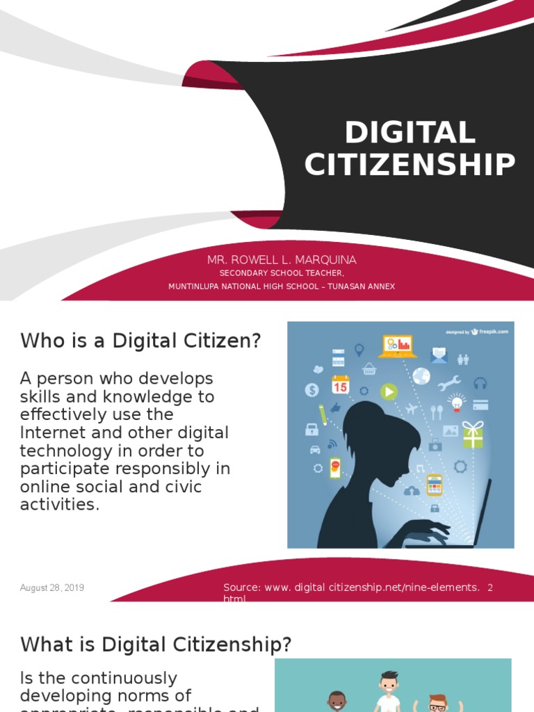 Principles of Digital Citizenship | PDF | World Wide Web | Internet & Web