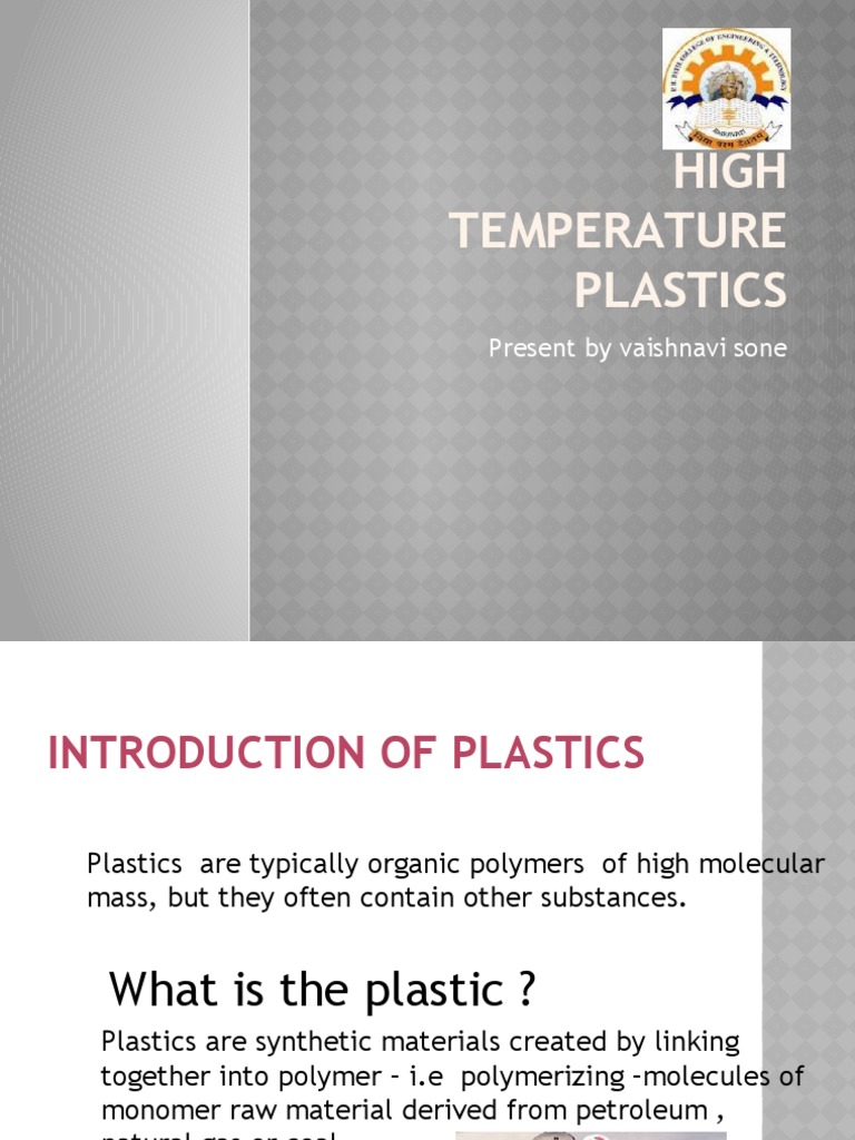 High Temperature Plastics Overview | PDF | Polyester | Plastic