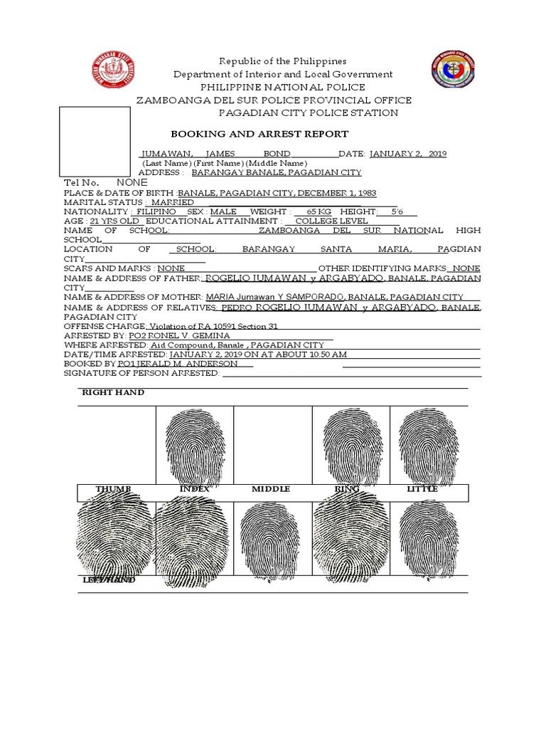 Booking Arrest | PDF