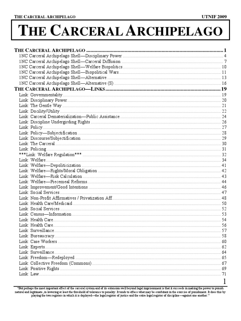 Carceral Archipelago K | PDF | Prison | Science