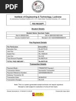 College Fee Receipt for MBA Student | PDF