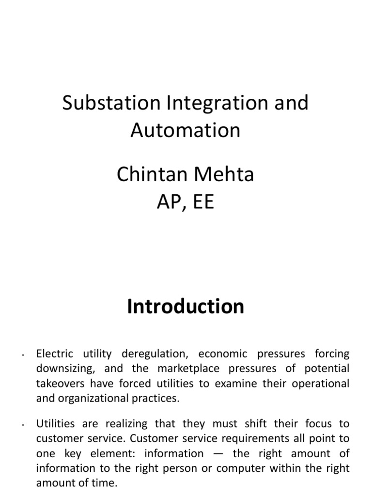 Substation Integration and Automation PDF | PDF | Scada | Computer Network