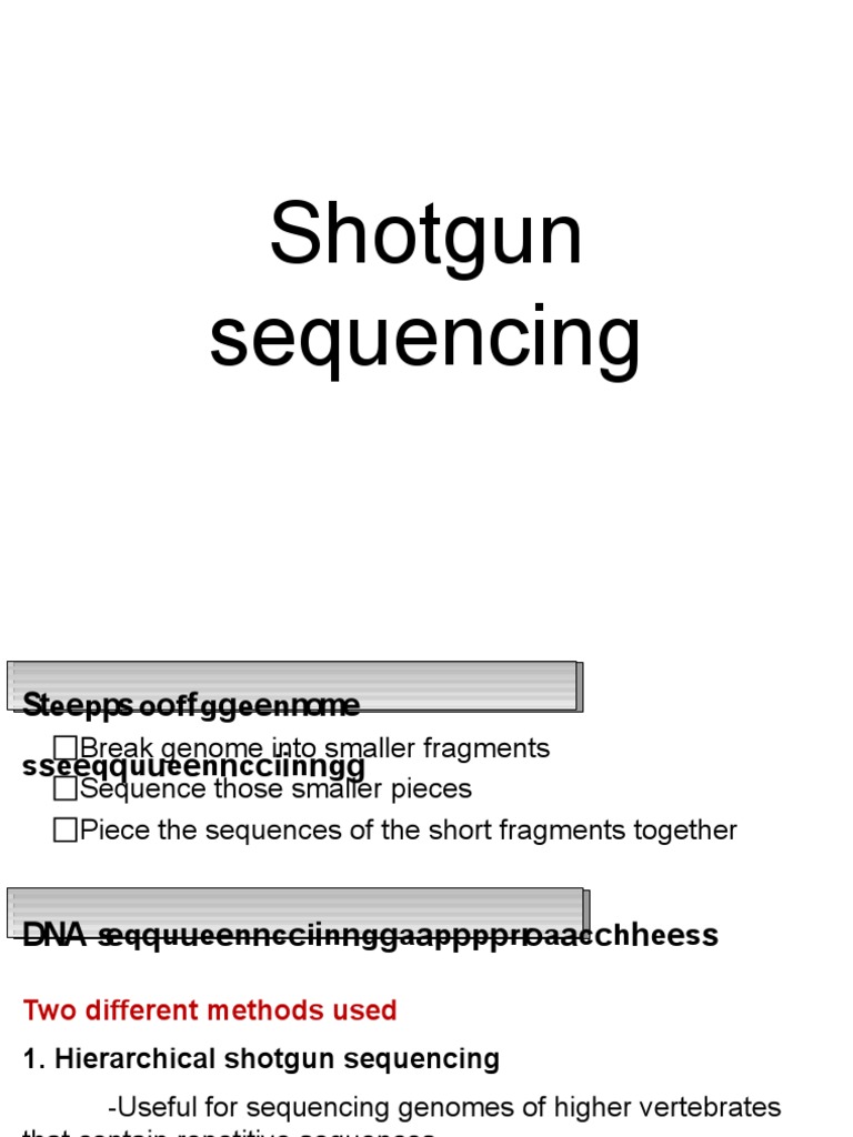 Shotgun Sequencing | Download Free PDF | Dna Sequencing | Microsatellite