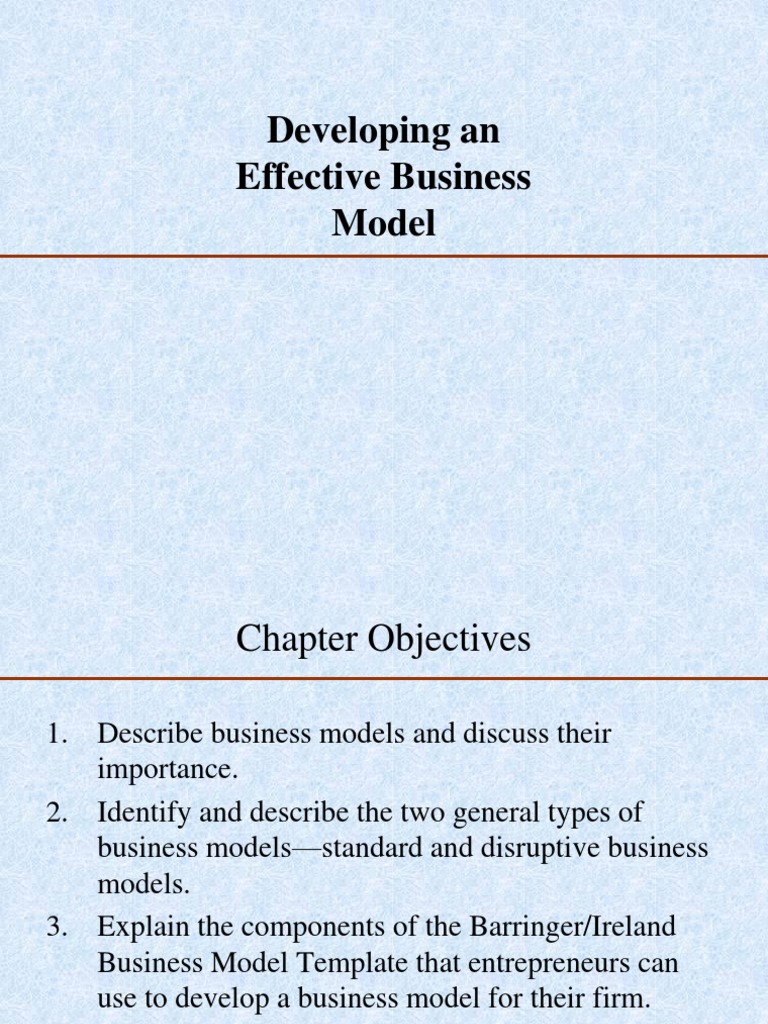 Topic - Business Models | PDF | Business Model | Resource