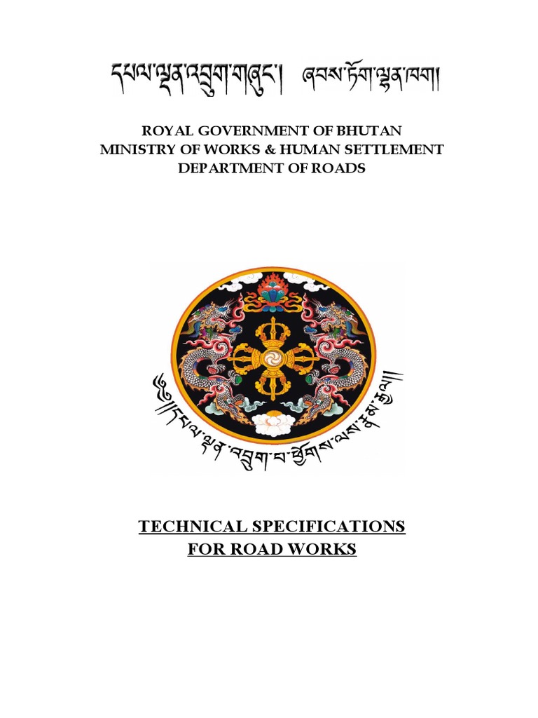 TS - For Road Works Revised | PDF | Road | Specification (Technical ...
