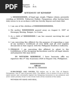 Affidavit of Family Composition | PDF | Affidavit | Public Law