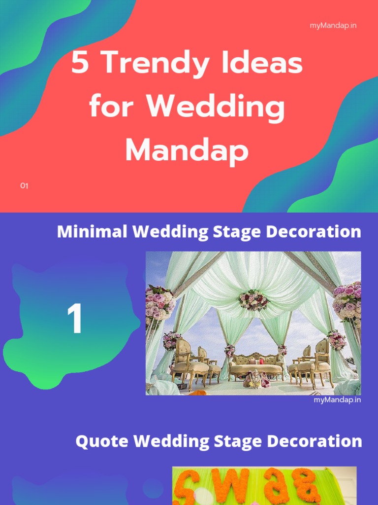 5 Trendy Ideas For Wedding Mandap | PDF | Home & Garden
