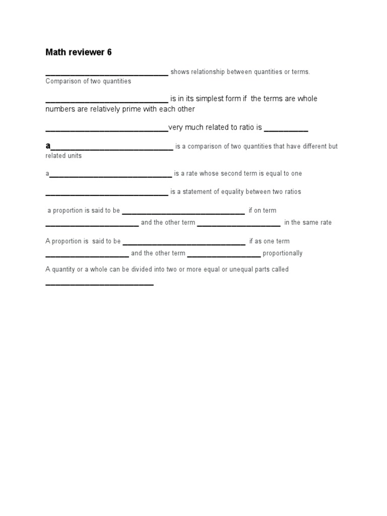 Is in Its Simplest Form If The Terms Are Whole Numbers Are Relatively ...