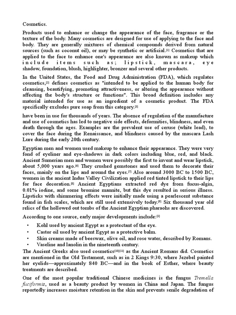 Cosmetic PDF | PDF | Cosmetics | Beauty