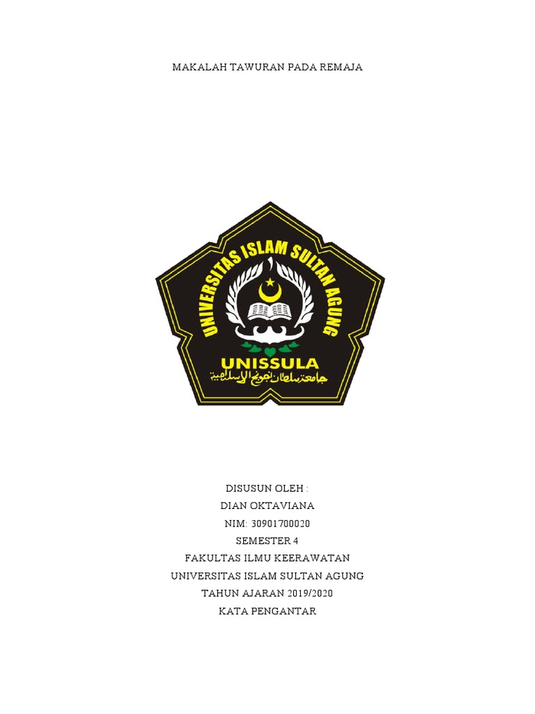 Definisi dan Penyebab Tawuran Remaja | PDF