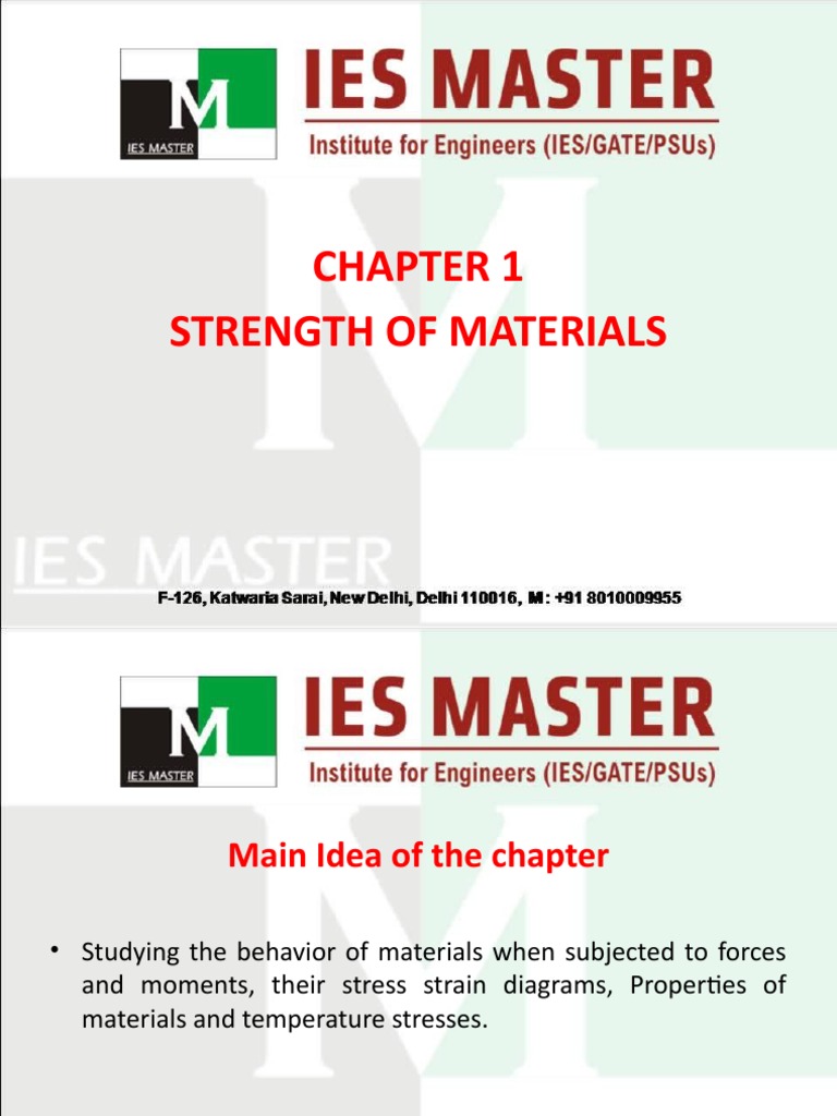 SOM All Chapters With Timings | PDF | Deformation (Engineering) | Yield (Engineering)