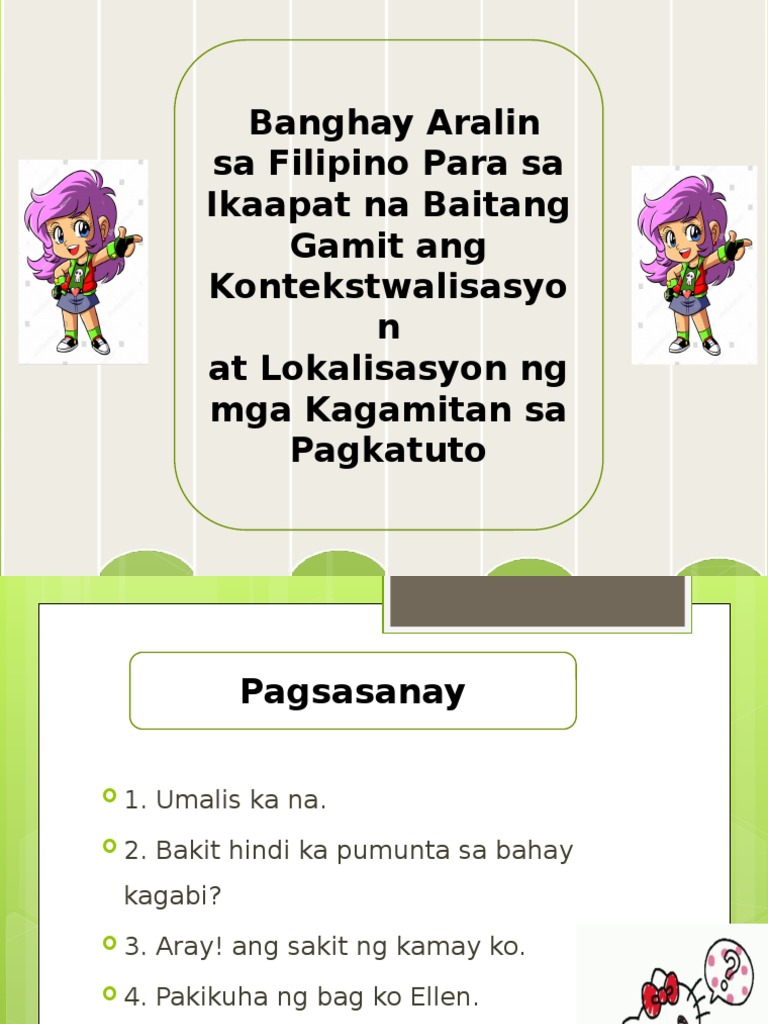 Filipino Power Point Presentation | PDF