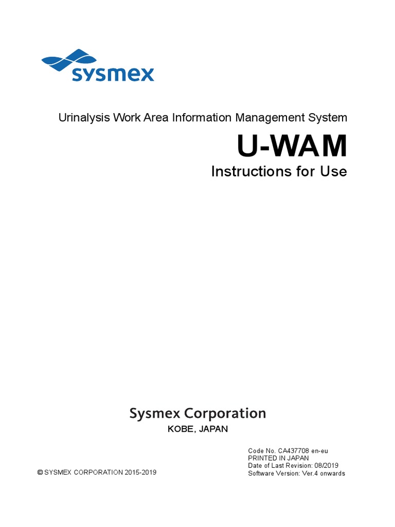 U-WAM IFU 1908 en | PDF | Computer Virus | Antivirus Software
