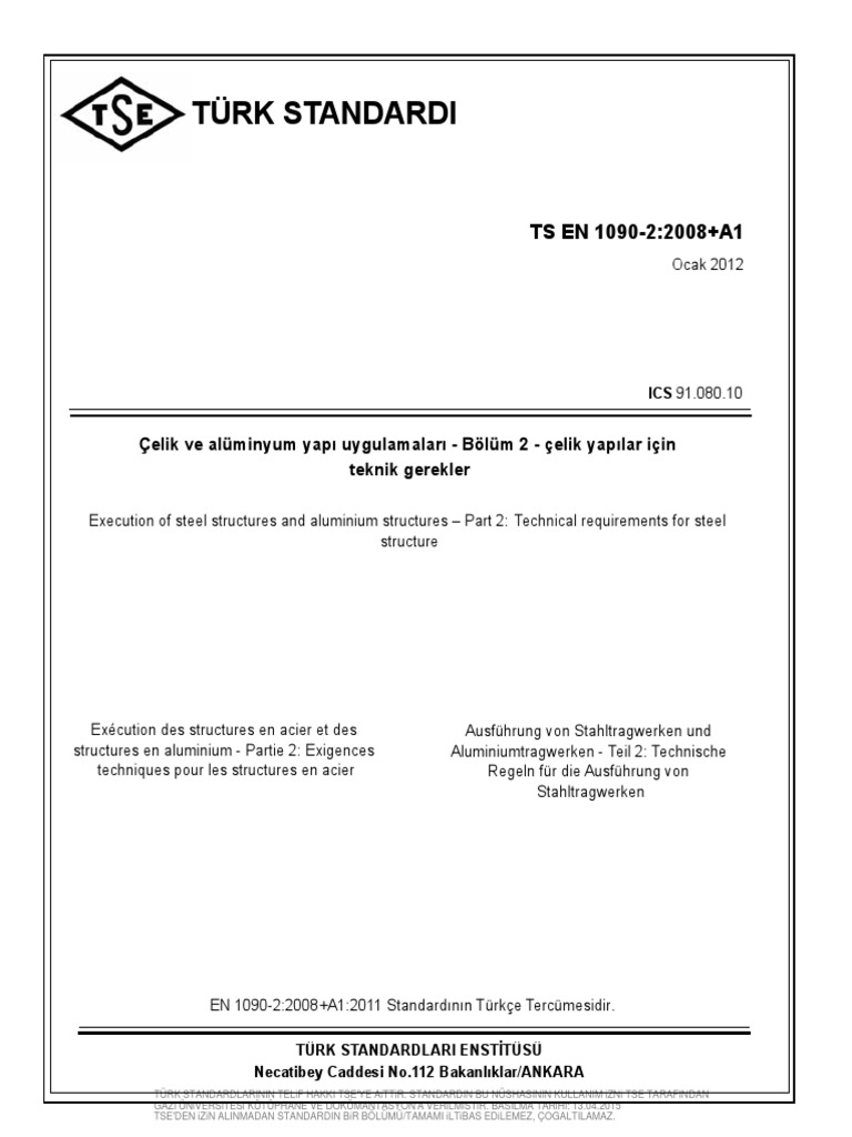 TS en 1090 2-2008 A1 PDF | PDF