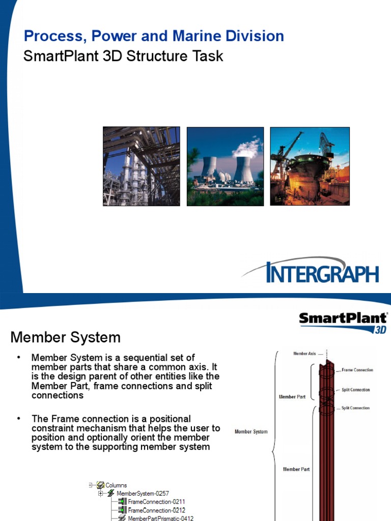 Smartplant 3D Structure Task: Process, Power and Marine Division | PDF ...