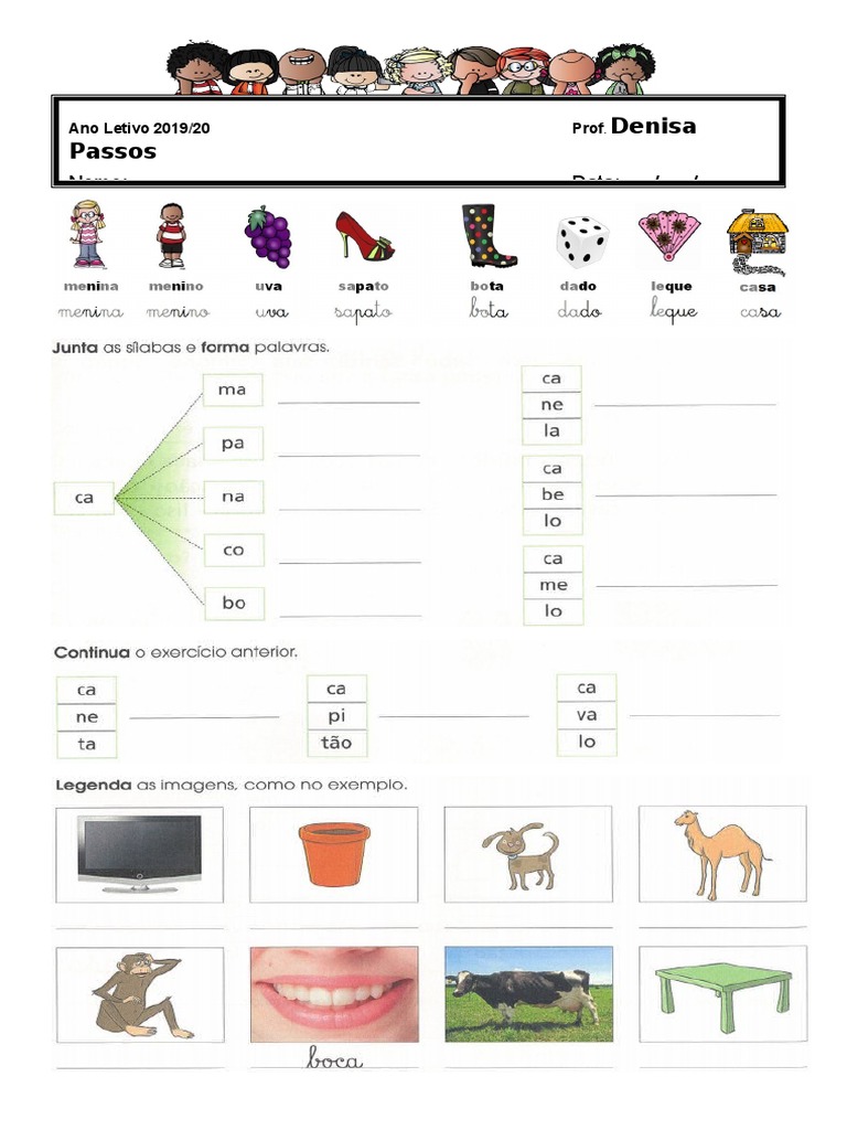 Ficha Método Das 28 Palavras | PDF