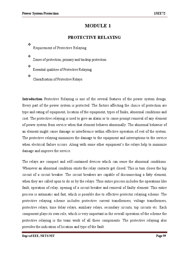 Module 1 PSP PDF | PDF | Relay | Force