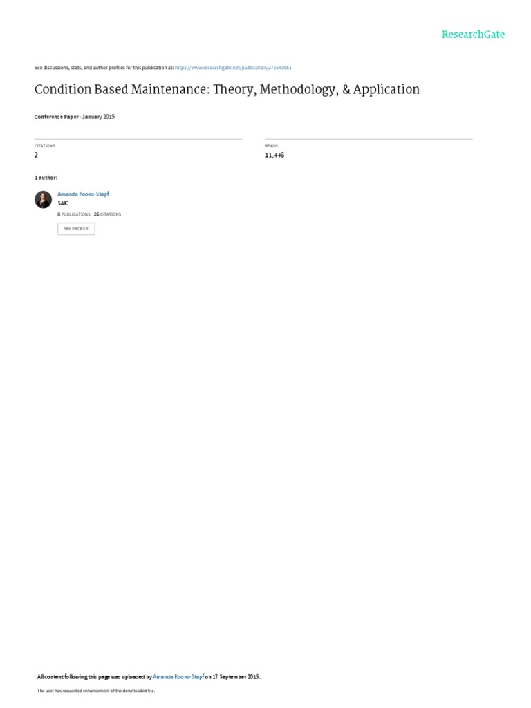 CBM Paper Guideline | PDF | Reliability Engineering | System