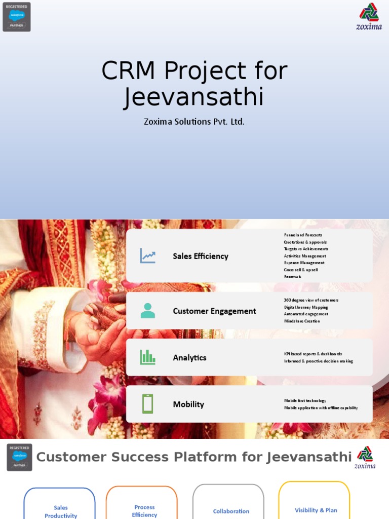 CRM Project For Jeevansathi: Zoxima Solutions Pvt. LTD | PDF | Computers