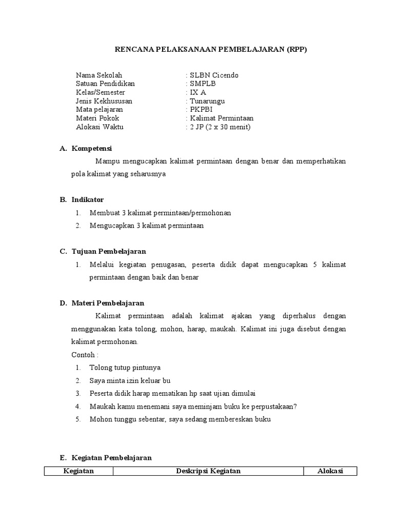 RPP - PKPBI Kelas IX | PDF