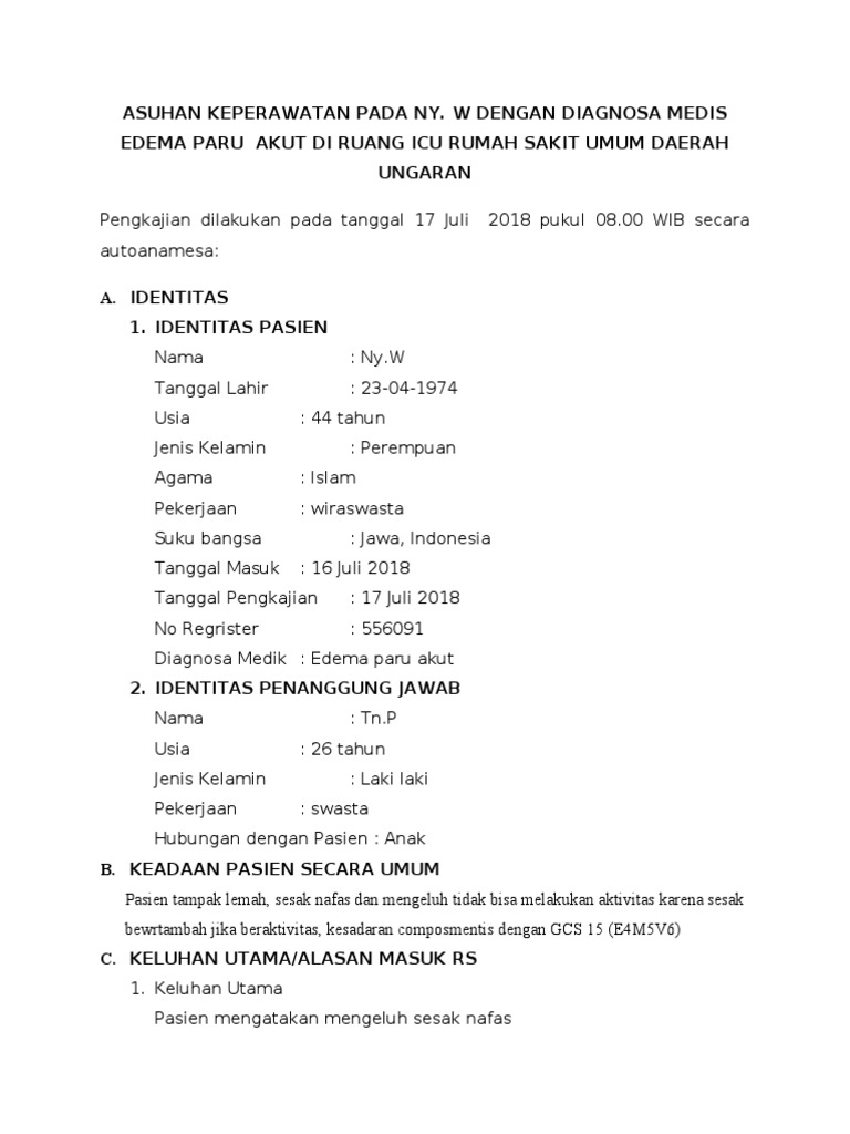 Askep Edema Paru | PDF