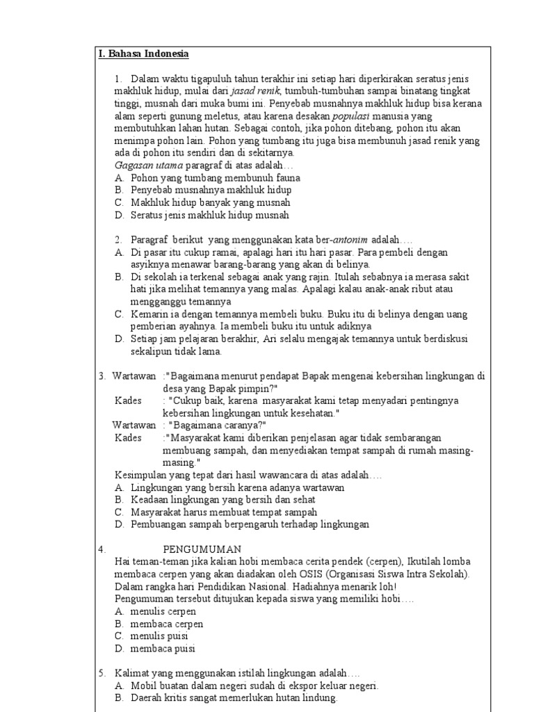 Kumpulan Soal PSB 2010 2011 | PDF